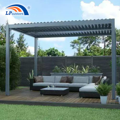 All-season Garden Building Automatic Pergola Aluminum Outdoor with ...